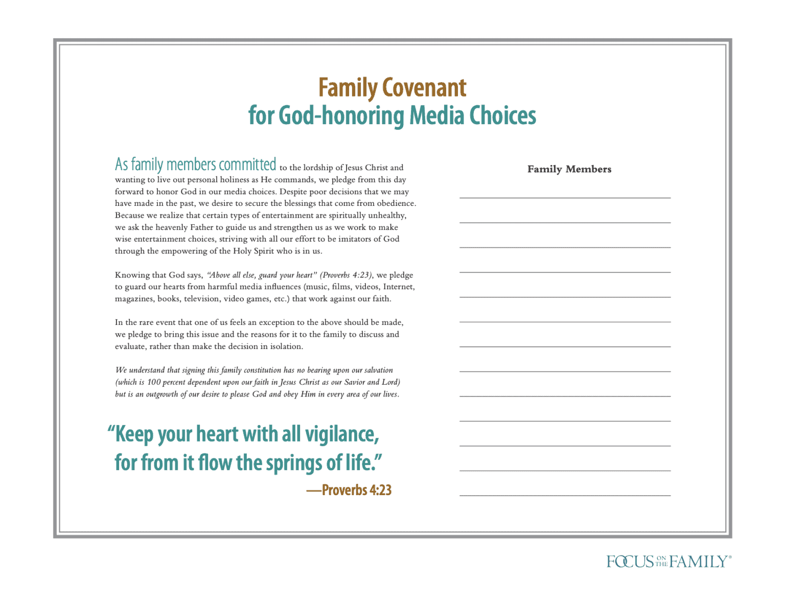 Resources for Parents - Focus on the Family