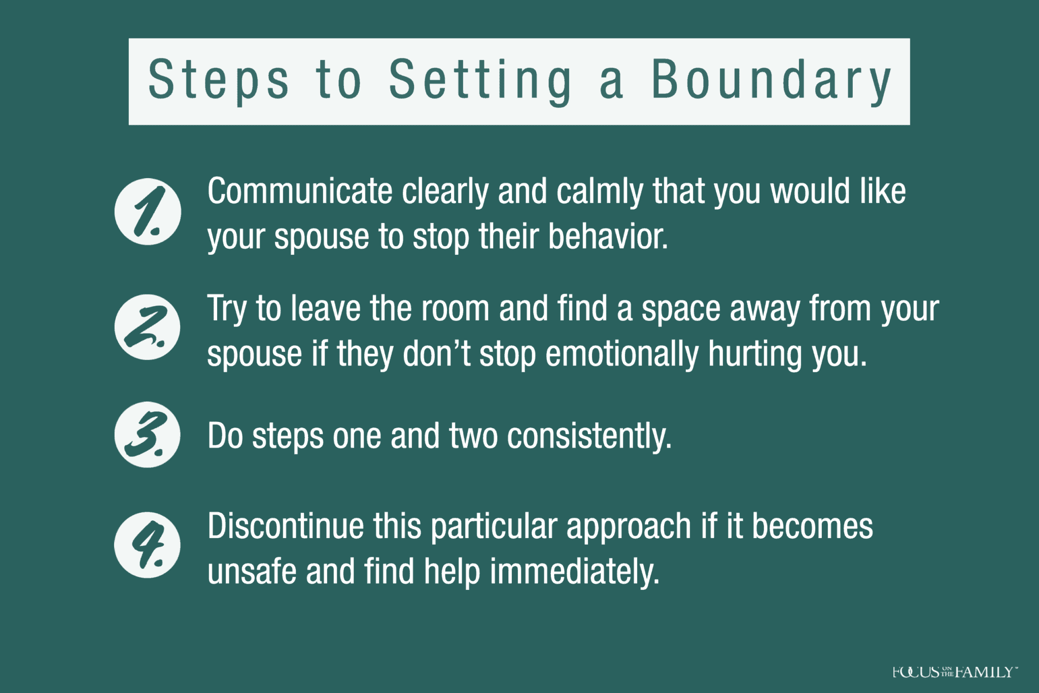 Setting Boundaries to Create Safety: Healing an Emotionally Abusive ...