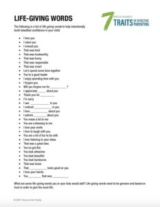 How To Speak Life-Giving Words To Your Family - Focus on the Family